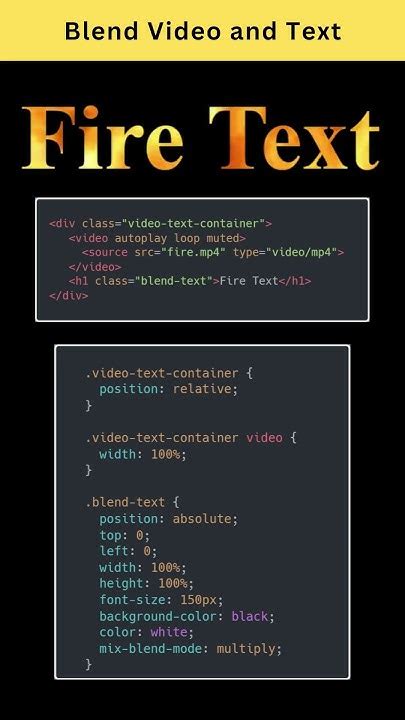 blend text and video together in css coding texteffect