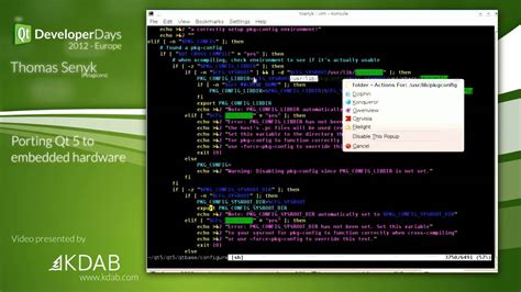 Qtdd12 Porting Qt 5 To Embedded Hardware Thomas Senyk Youtube