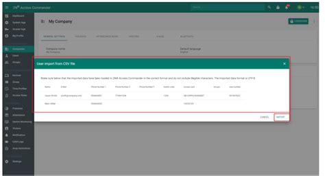 CSV Import How To Import Users And Their Details To N Access Commander From A CSV File FAQ