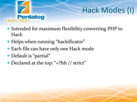 Hack Programming Language Pptx Programming Languages Computing