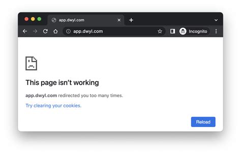 Chore Investigate Redirected You Too Many Times Error For App Dwyl Issue Dwyl
