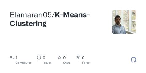 Github Elamaran05k Means Clustering