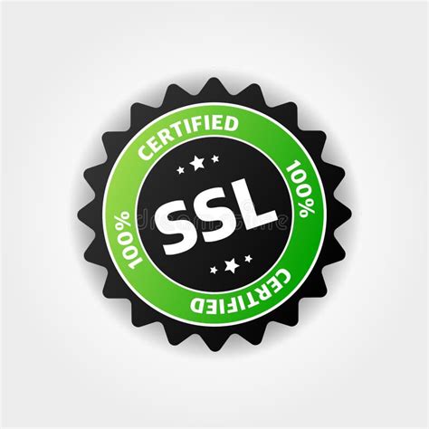 Secure Connection Icon Vector Illustration Isolated On White Background Flat Style Secured Ssl