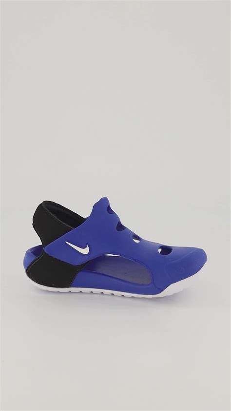 Nike, Сандали Sunray Protect 3 с лого, Kралско синьо, 32 EU - eMAG.bg