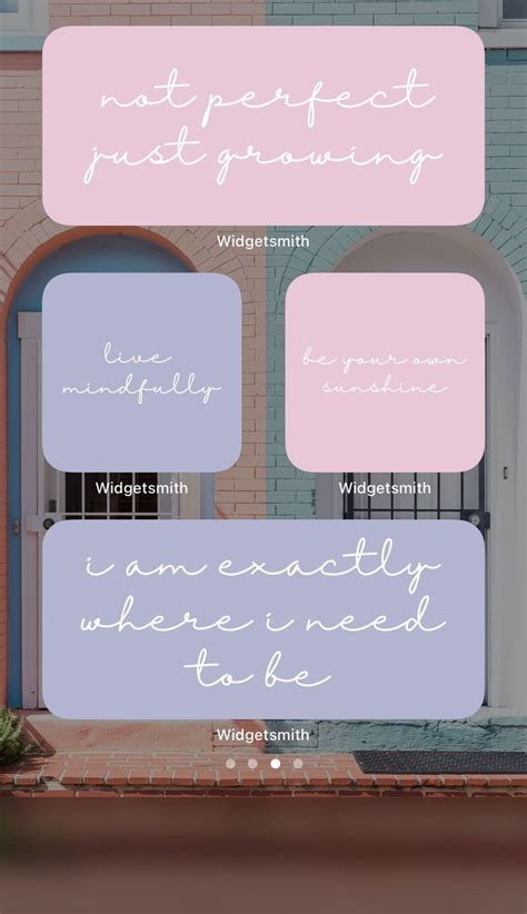 Ios 14 Ios 15 Widget Photos Widgetsmith Covers Pastel Blue Pink Purple Aesthetic Motivational