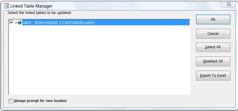 643 Using Microsoft Access As A Front End To Mysql