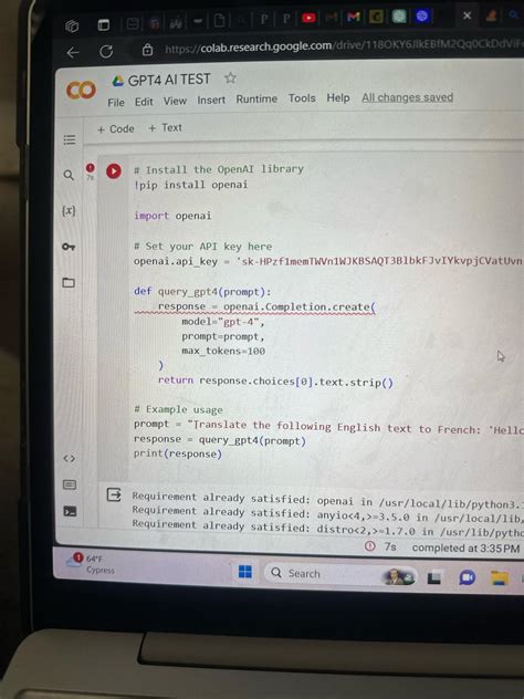Cannot Connect To Gpt4 Api Ropenai
