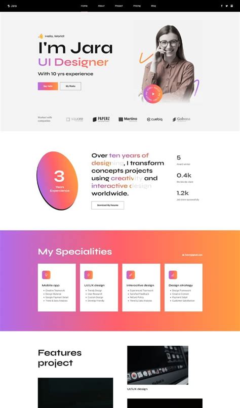 Personal Portfolio React Nextjs Template In 2025 Portfolio Website Design Wordpress Website