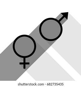 Sex Symbol Sign Vector Black Icon Stock Vector Royalty Free 682735435 Shutterstock