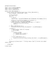 MyFileReader.java - package myfilereader; import java.io.BufferedReader; import java.io ...