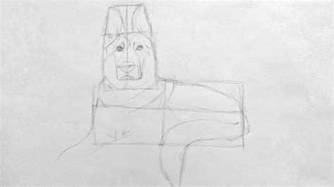 Как нарисовать немецкую овчарку 8 видео Творчество