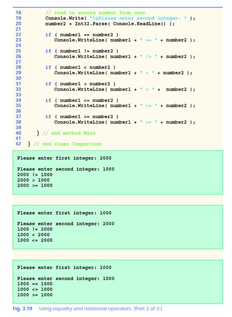 Decision Making Equality And Relational Operators C Sharp Language Programming