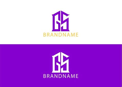 Premium Vector Modern Monogram Initial Letter Gs Logo Design Template