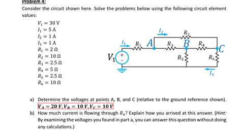 Solved Problem Consider The Circuit Shown Here Solve The Chegg