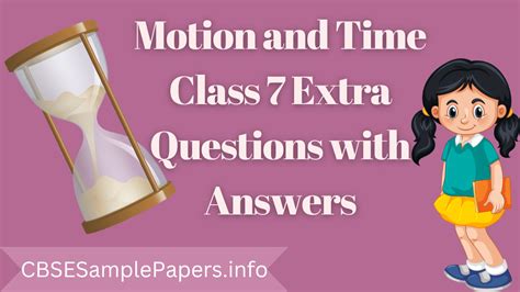 Motion And Time Class 7 Extra Questions With Answers Cbse Sample Papers