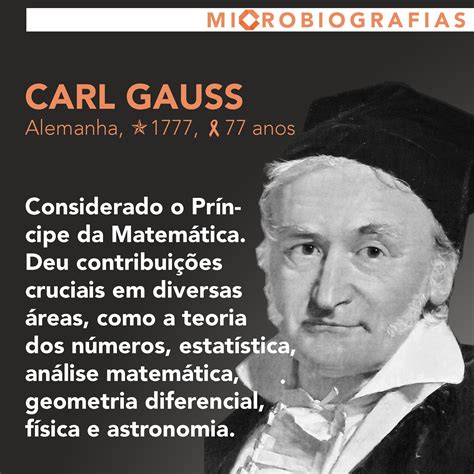 Carl Friedrich Gauss Resumo Retoedu