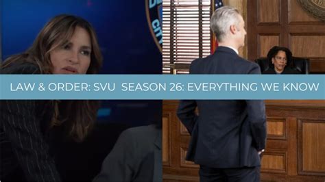 Law And Order Svu Season 26 Everything We Know So Far Tv Fanatic