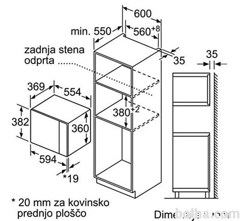 Bosch Bfl554mb0 Vgradna Mikrovalovna Pečica