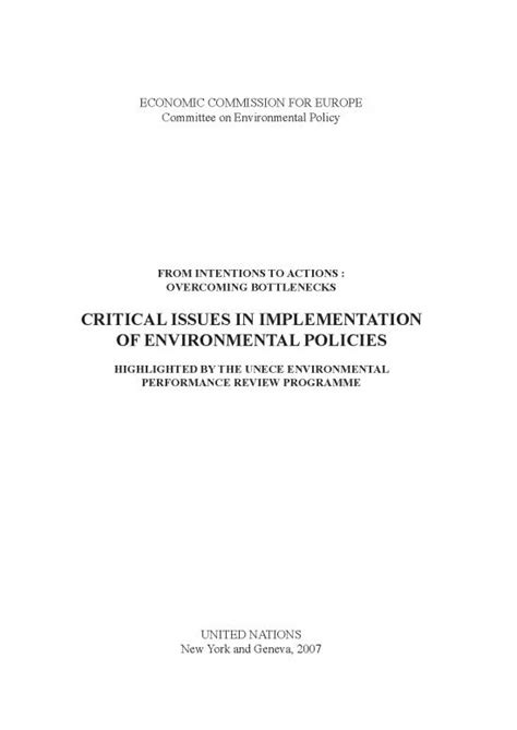 the environment pdf 50245 critical issues implementation epr