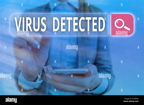 Handwriting Text Virus Detected Conceptual Photo A Computer Program Used To Prevent And Remove