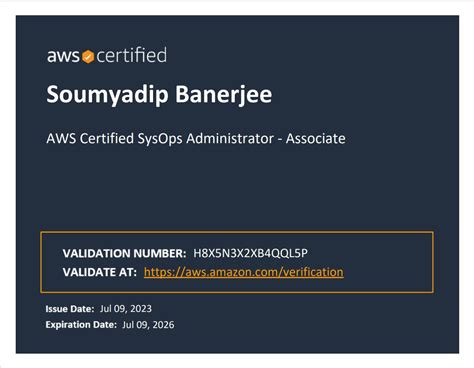 Soumyadip Banerjee On Linkedin Aws Sysops Certified