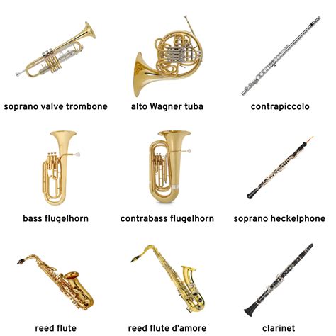 Concert Band Brass Instruments At Marjorie Lockett Blog