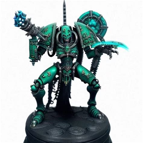 Ai Art Generator Warhammer 40k Necron Figure Image