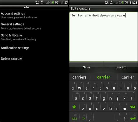 How To Setup An Email Signature On Your Android Device Android Authority
