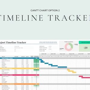 Project Tracker Project Management Template Google Sheets Excel Template Digital Project Planner