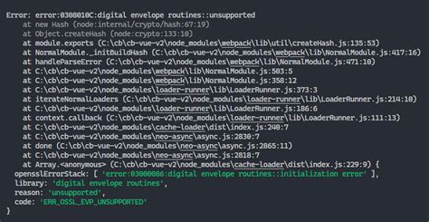 SOLVED ERR OSSL EVP UNSUPPORTED In Node Js