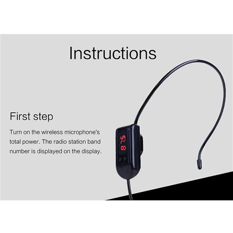 portable fm wireless microphone headset operation more easy and