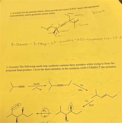 solved 2 6 points for the structure below please provide