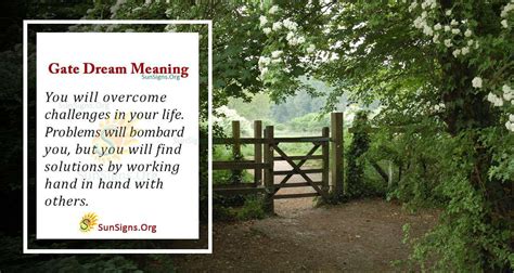Seeing A Gate In Your Dream Meaning Interpretation And Symbolism