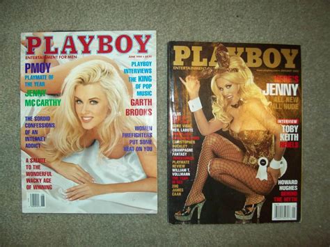 2 Playboy Magazine Jenny Mccarthy Covers 694 And 105 Centerfolds