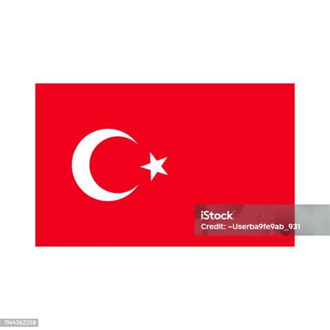 터키 국기 벡터 아이콘입니다 배경에 고립 된 터키어 국기 색상 빨간색 0명에 대한 스톡 벡터 아트 및 기타 이미지 0명