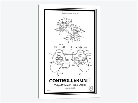 Playstation 1 Controller Drawing