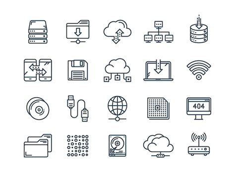 Premium Vector Cloud Omputing Internet Technology Online Services Data Processing Information