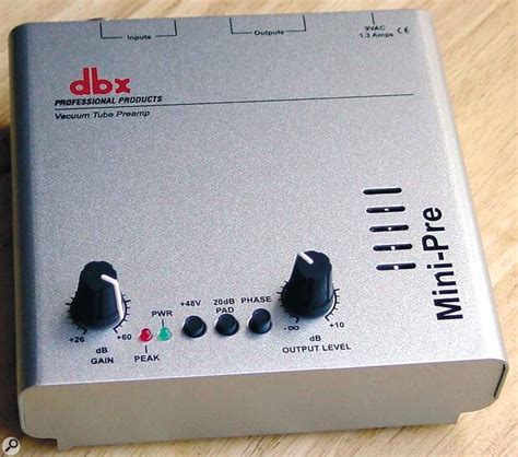 Dbx Mini Pre Vacuum Tube Preamp At Catherine Grant Blog