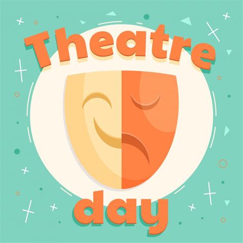 دانلود وکتور تبریک روز جهانی تئاتر دانلود رایگان فایل لایه باز، Psd