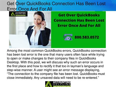 PPT Heres Quick Tutorial To Fix QuickBooks Connection Has Been Lost PowerPoint Presentation