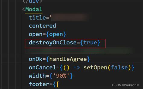 Antd中的modal弹框表单元素antd 弹窗关闭 Destroyonclose True Csdn博客