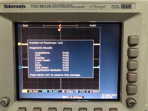 Tektronix Tds3012b Color Digital Phosphor Oscilloscope 100mhz 2 Ch 1 25g S Ebay