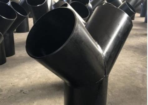 Wye Welded Carbon Steel Pipe Fittings Y Lateral Tee With Ansi B169