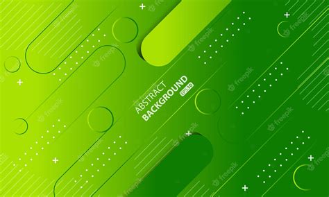 Premium Vector Minimal Geometric Green Background Dynamic Shapes