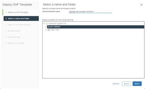Deploy Secure App Connector V2 On Vmware Vcenter Using Ova For Udp And