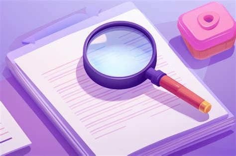 Magnifying Glass On Paper Premium Ai Generated Image