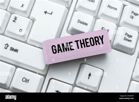 Écriture Affichage De Texte Théorie De Jeu Mot écrit Sur La Branche Des Mathématiques Concernés