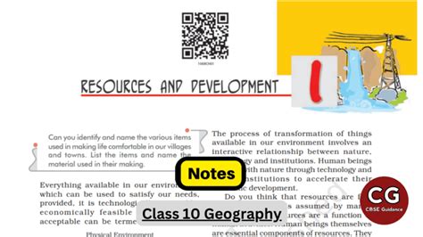 Resources And Development Class 10 Simplified Notes For Revision Cbse