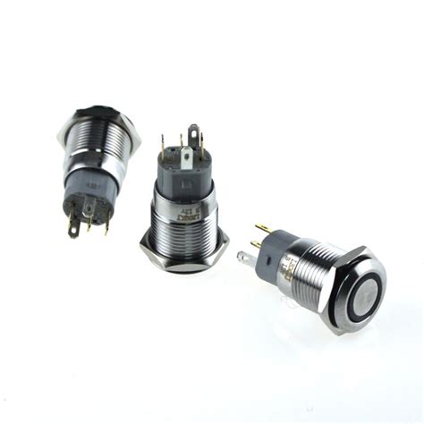 16mm Abs16s P11z E Ring Led Ip67 Metal Push Button China 16mm Metal Push Button Metal Push