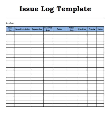 Defect Log Templates 10 Free Printable Word Excel PDF Formats Samples Examples And Forms